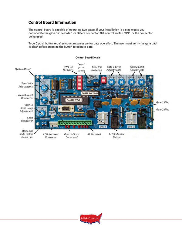 Sentry Control Board – Sentry Gate Opener Store